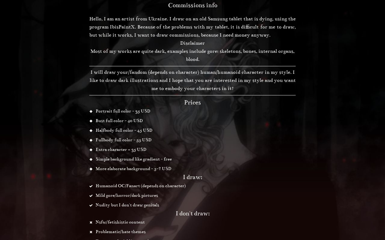 Arkaaady commission info button